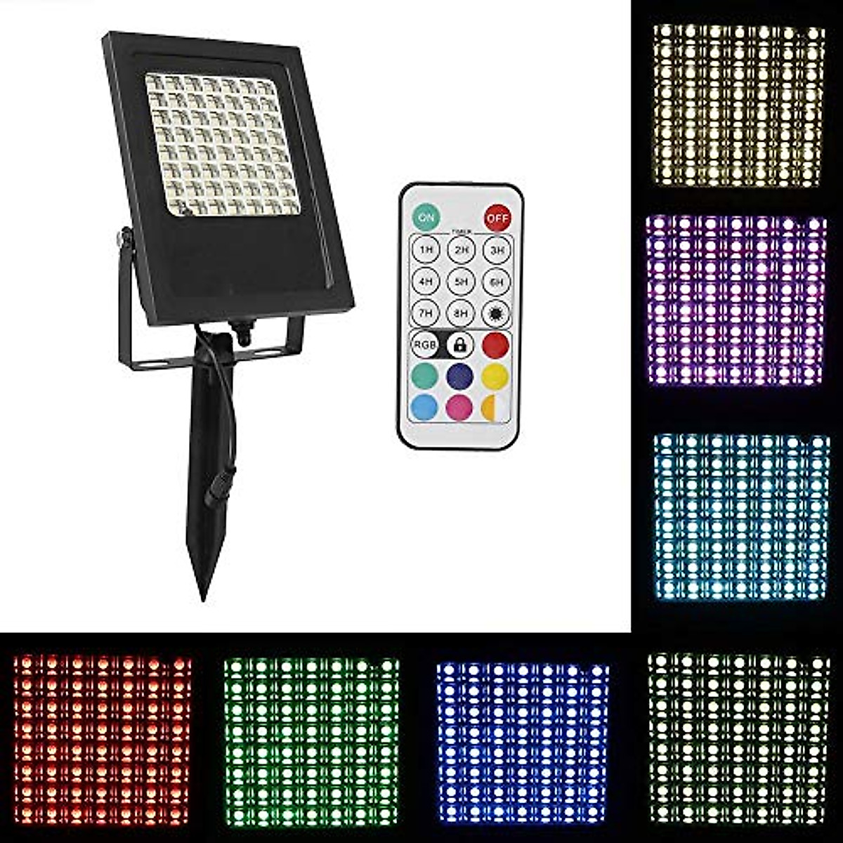 PBOHUZ Garden Light - Solar Powered LED Ground Light Outdoor Lawn Lamp for Home Garden Courtyard Outdoor