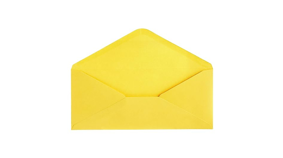 200 Pack Yellow Envelopes for Invitations & Letters