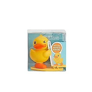 Little Yellow Duck Cute Phone Stand - Silicone Animal Phone Stand, Portable Phone Stand, Widely Compatible with Various Types of Smartphones and Tablets