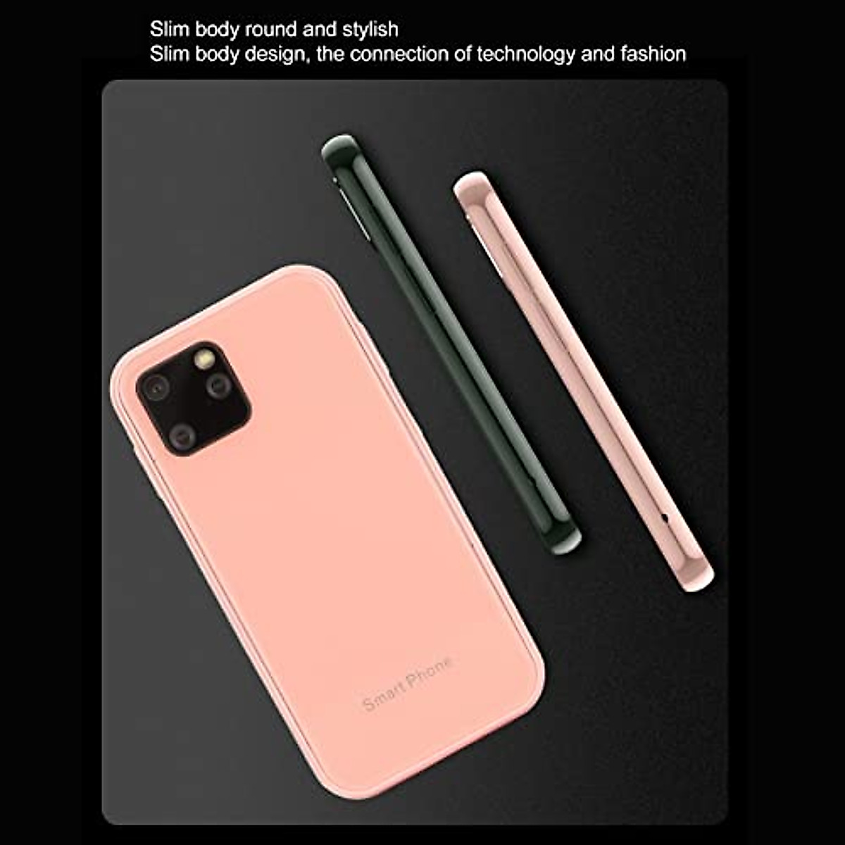 Mini 3G Mobile Phone, 2.5 inches Pocket Cellphone, 1GB RAM and 8GB ROM, Memory Card Expansion, 1580mAh Battery, Unlocked Smartphone for Students, Palm Size(Sakura Pink)