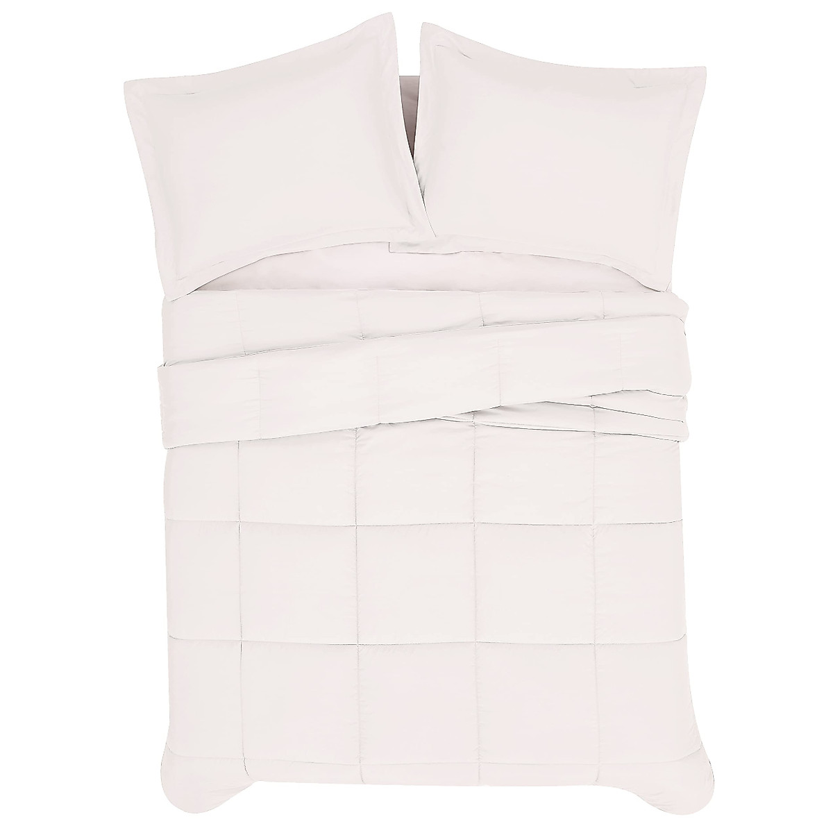 London Fog Garment Washed Solid Comforter Set White Microfiber 2-Piece Twin XL Comforter Set, Solid Themed, Adult and Teen, Oeko-TEX Certified