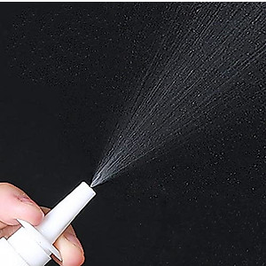 6PCS 30ml Amber Glass Nasal Sprayers Refillable Fine Mist Sprayer Makeup Water Travel Containers Vials Nose Spray Bottles for Saline Wash Applications