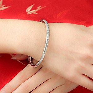 Women's 999 Solid Sterling Silver Bracelets, Sterling Silver