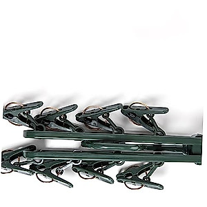 2pcs Collapsible Hangers c fold Towels Collapsible Laundry Drying Rack Foldable Clip Drip Hanger Clothes Drying Racks Folding Drying Rack Socks Holder Multi-Purpose Hanger Bra Clip