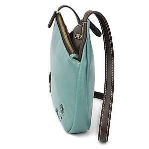 Chala Handbags Turtle Criss Cross Crossbody Handbag Purse