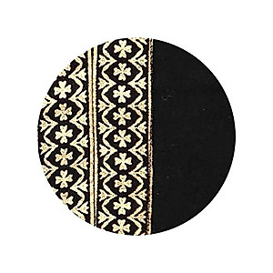 Chichi Indian Women's Embroidered Rayon Kurti Black Top,XXL