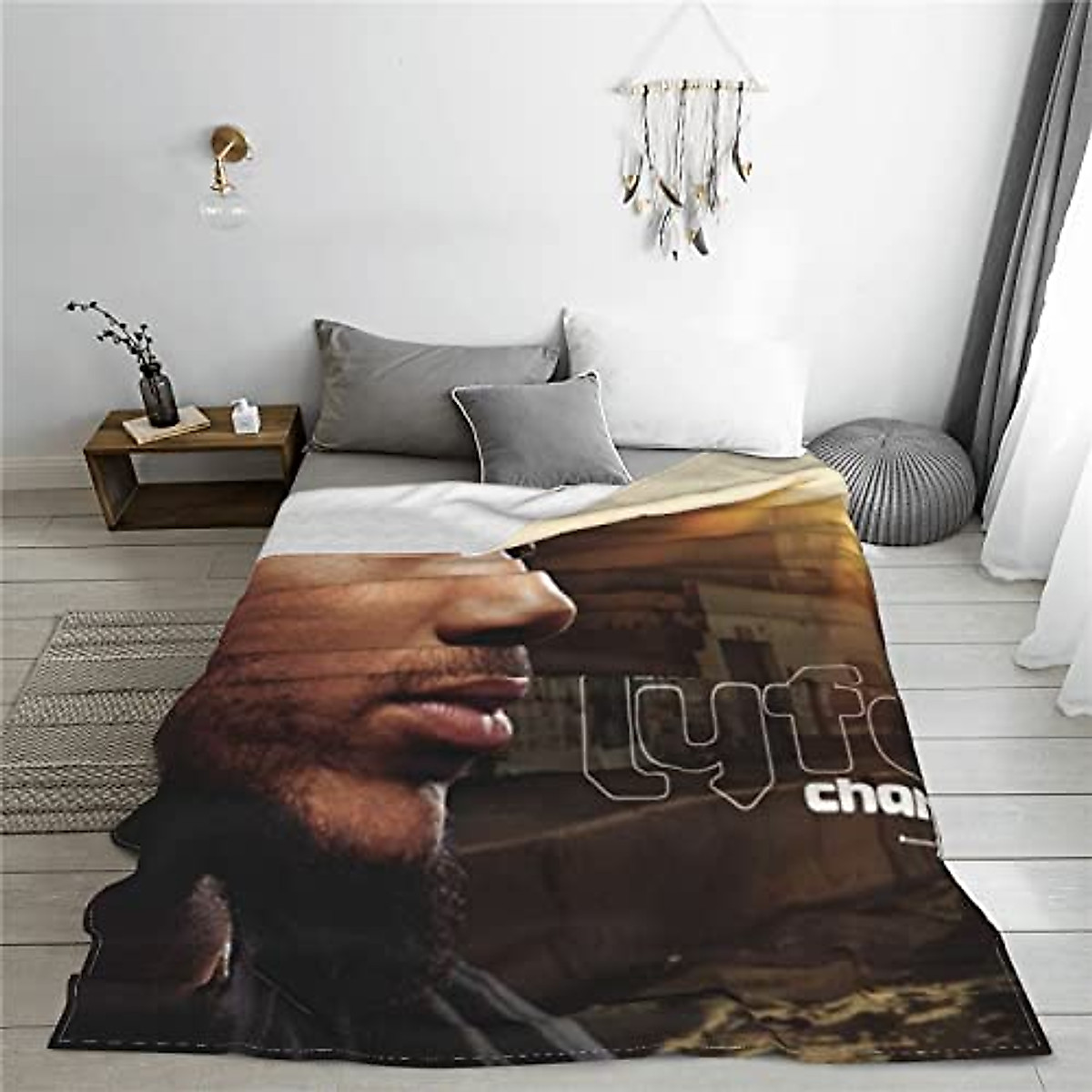 Flannel Blanket Lyfe Jennings Soft Lightweight Throw Blanket Warm Durable Sofa Couch Decor Beding 50"X40"