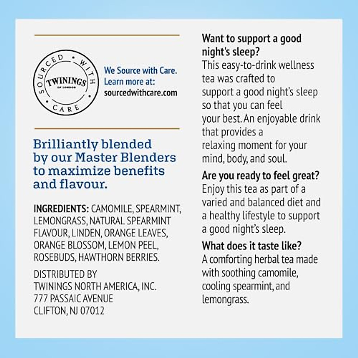 Twinings Nightly Calm Herbal Tea K-Cup Pods for Keurig - Sleep Tea, Bedtime Caffeine-Free Tea Blend, Soothing Chamomile, Relaxing Spearmint, Subtle Lemongrass Flavor, 12 Count (Pack of 2)