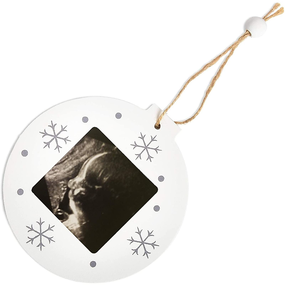 Baby Sonogram Picture Frame, Ultrasound Christmas Ornament (4 Inches)