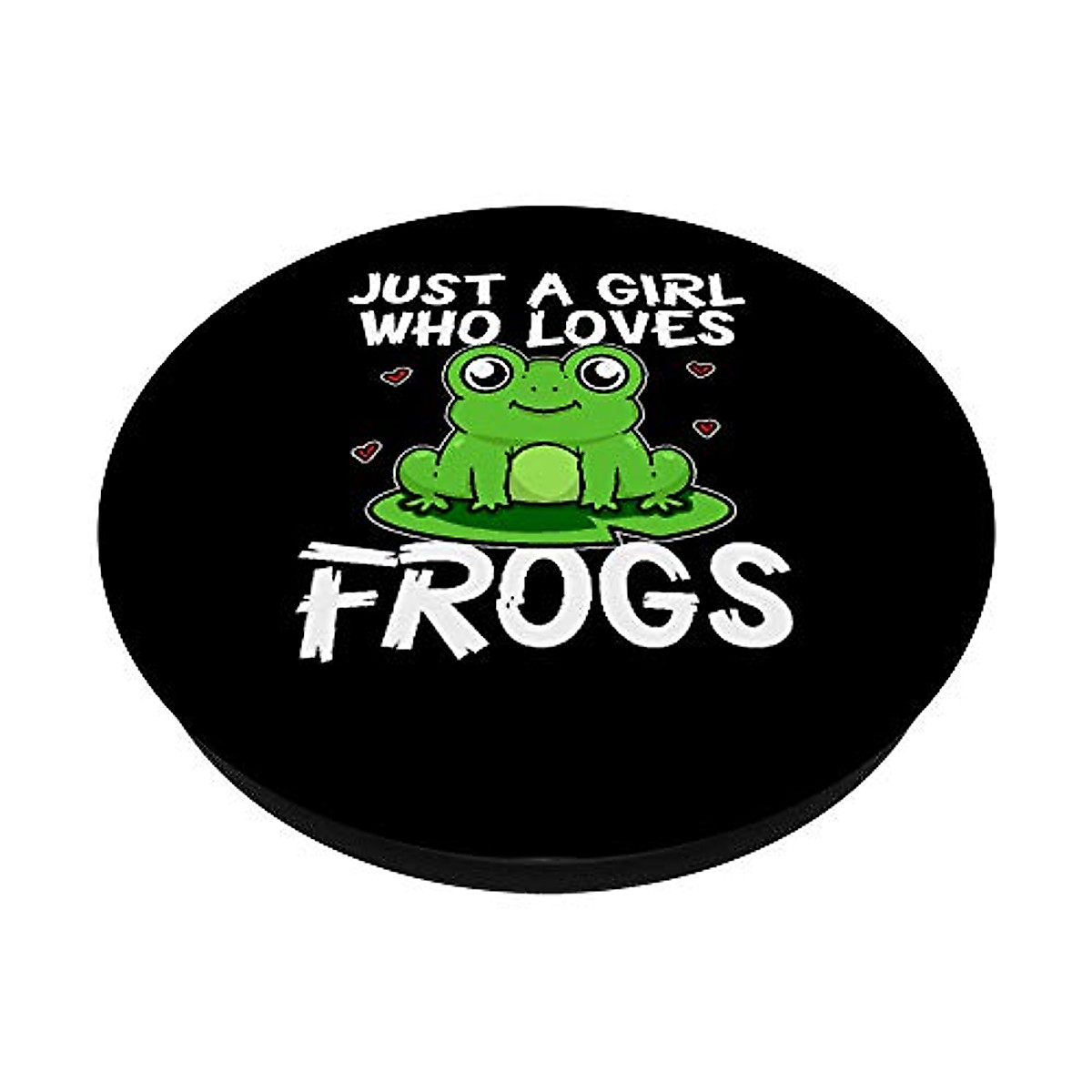 Just A Girl Who Loves Frogs Cute Green Frog Costume PopSockets Swappable PopGrip
