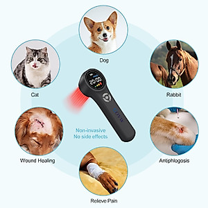 GOVW Cold Laser Therapy for Dogs, 4x980nm+4x810nm+16x660nm, Cold Laser for Horses, Veterinary Laser Therapy Machine, Pet Laser Therapy, Cold Laser Therapy Pain Relief Device for Animals Like Cats