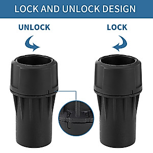 DWV9000 Universal Quick Connector, 1-1/4 Inch Dust Collection Adapter Fits for DeWalt Vacuum Hose on Sander, Miter Saw, Table Saw, Dust Extractors, Vacuum Attachments