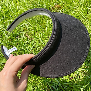 2 Pack Sun Visor Hats Women Men Clip On Backless Visors Hat Outdoor Sports Golf Beach Travel Tennis Caps Wide Brim Sun-hat