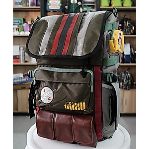 StarW Boba Cosplay Backpack Mens Outdoor Travel Casual Bag Laptop Laptops Knapsack