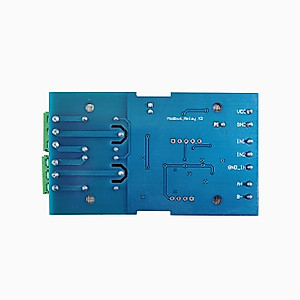 Taidacent 2 Way Modbus Rtu Relay Module Switching Input and Output RS485/TTL Communication Modbus Controlled Modbus Relay Board