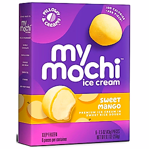 My Mochi Sweet Mango Ice Cream, 9.1 Ounce - 12 per case.