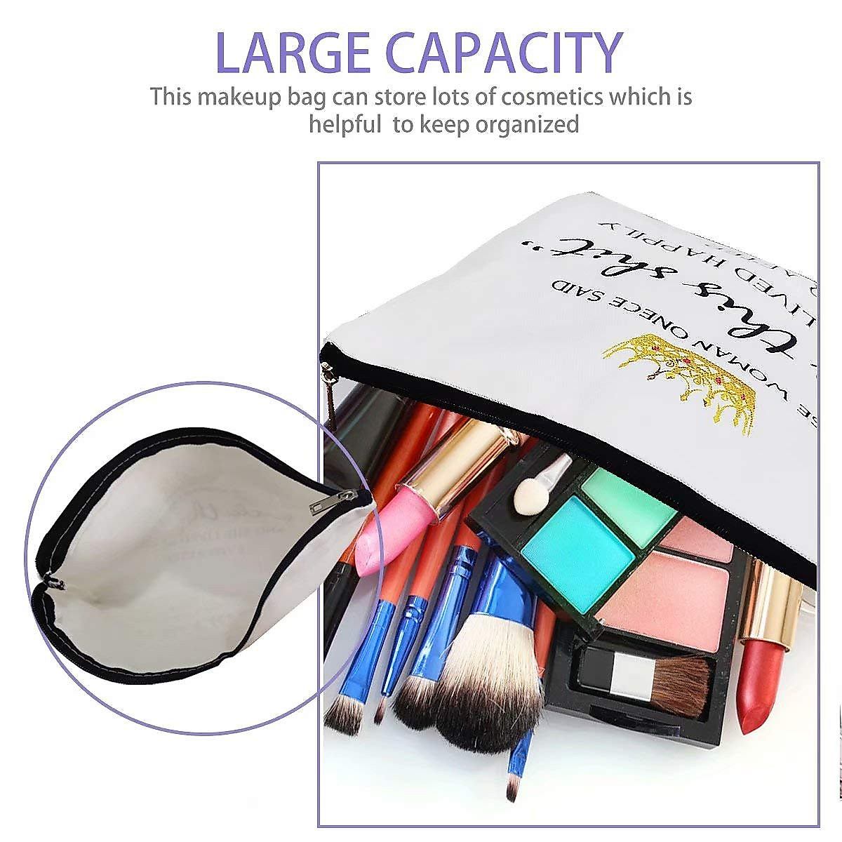 Diabetic Supplies Cosmetic Bag - All My Diabetes - Diabetic Emergency Kit Funny Travel Bags Zipper Pouch Toiletry Make-Up Case for Women Grandma Grandpa Mom Dad Sister Brother Birthday Christmas Gifts