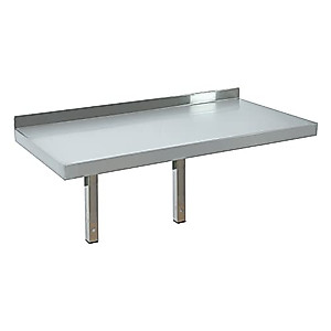 DULNICE Stainless Steel Wall Shelf Commercial Kitchen Shelves Mount Floating Shelving for Restaurant (39.4" x 12.6")