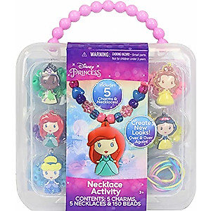 Tara Toys Disney Princess Necklace Activity Set, Create your own jewelry, easy for little hands [Amazon Exclusive] 9.7x8.18x2