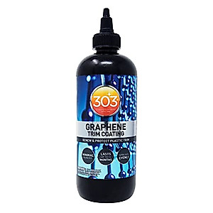 303 Products Graphene Trim Coating – Hydrophobic Graphene Coating – UV Protectant Coating – 6 Months of Protection – Darkens and Renews Plastic Trim – Non-Greasy – 8 Oz (30249)