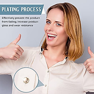 Hijab Magnetic Pins Strongest Commercial Strength Hijab Pins for Women Clothing Magnets for Muslim Scarf Multi-Use Round Clip (Silver, Gold, Rose Gold, Black,4 Pieces)