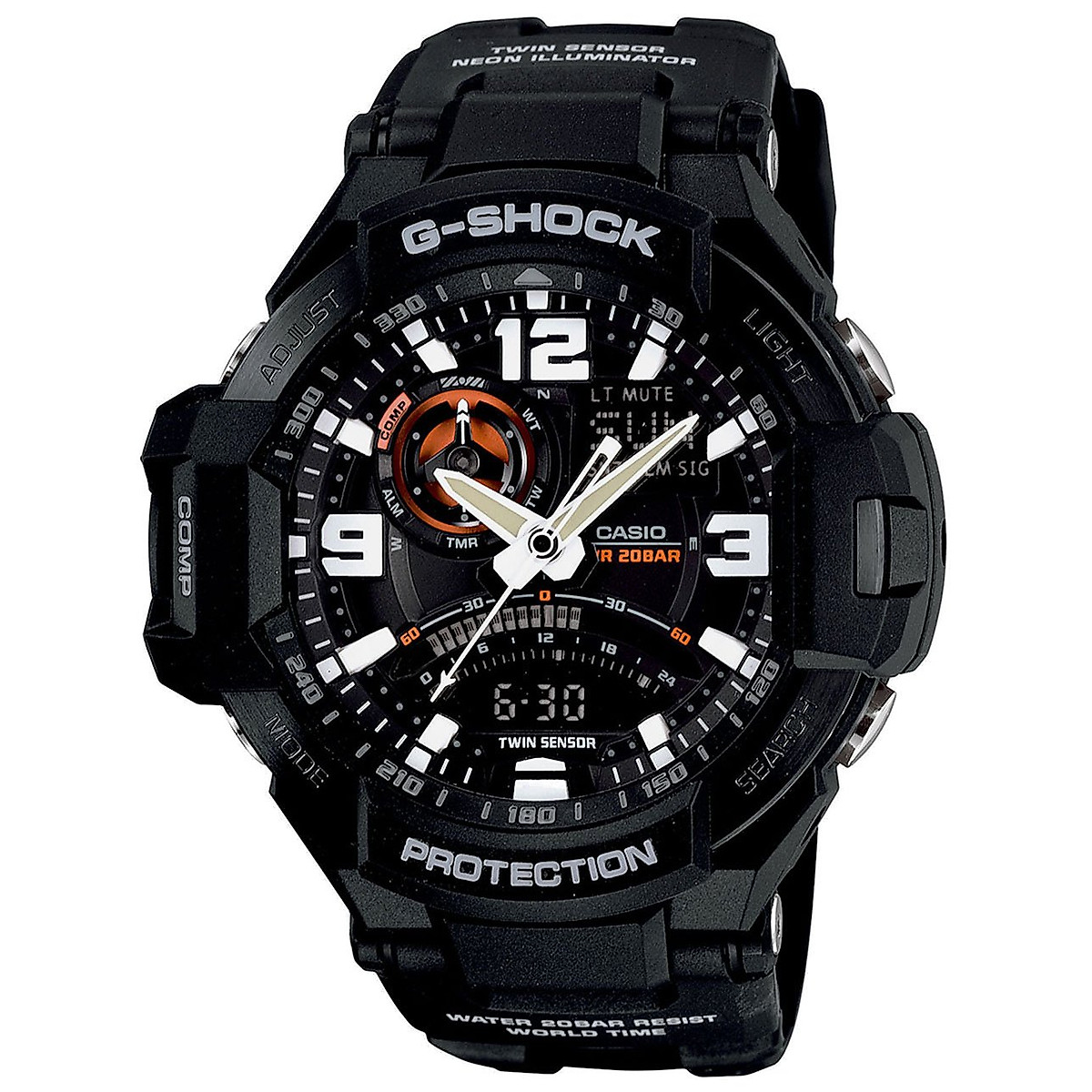 Casio GA1000-1A Gravity Master G-Shock Aviation Blk