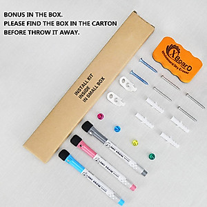 XBoard Magnetic Whiteboard/Dry Erase Board, 24 x 18 Inch Double Sided White Board with 1 Detachable Marker Tray, 1 Dry Eraser, 3 Dry Erase Markers and 4 Magnets for Home, Office and School