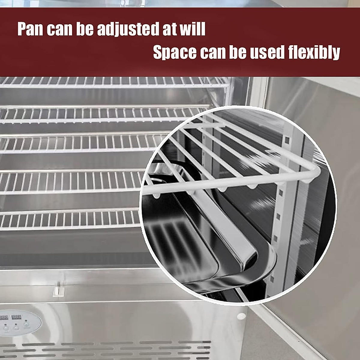 Vaseni 150L 5 Trays Commercial Blast Freezer, Blast Chiller, Blast Chiller Shock Freezer 2.8in Touch Panel, -35~+3℃ Temperature Control, for Ice Cream, Dumpling, Fish, Seafood, Chicken, Frozen Meat