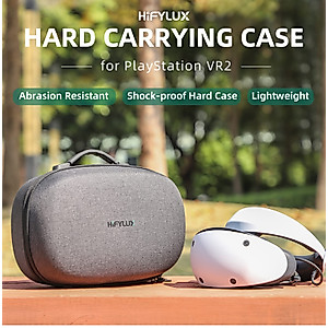 Hard Carrying Case for Playstation VR2 Storage Bag Geadset Handle for PS VR2 Protective Carrying Case Protable Design for Travel and Home Storage