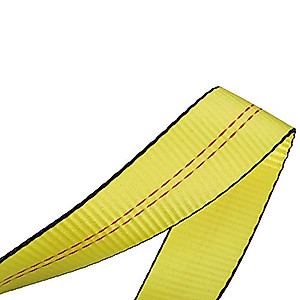 NovelBee 2 Pack of 2 Inch x10 Feet Lift Sling Strap,Recovery Tow Straps with Protective Loops