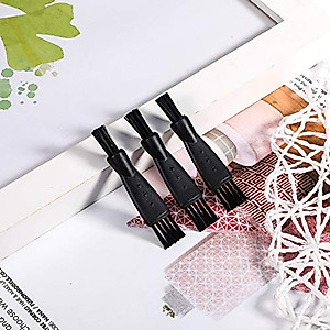 8 Pieces Shaver Brush Razor Cleaning Brush Electric Double Sided Trimmer Shaver Brush Cleaner Set Nylon Bristles PP Handle