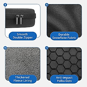 Smart Case for Apple AirPods Max Supports Sleep Mode, Hard Organizer Portable Carry Travel Cover Storage Bag (Black)