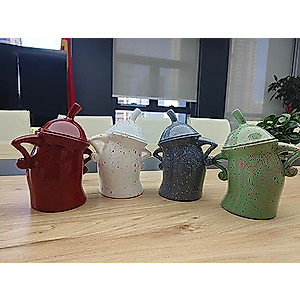 Canister with Attitude,Airtight Ceramic Kitchen Storage for Coffee, Tea, Sugar, and Spices, Stylish Kitchen Organization and Cute Decor, Unique Kitchen Storage Solution (white)