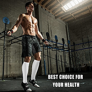 Iseasoo 4 Pairs Compression Socks for Women Men Circulation-Best Support for Nurses,Running,Athletic,Travel L-XL