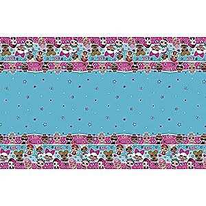 Multicolor LOL Surprise Rectangular Plastic Table Cover - 54"x84" (1 Count) | Durable & Easy-to-Clean, Perfect for Kids Birthday Parties & Special Occasions