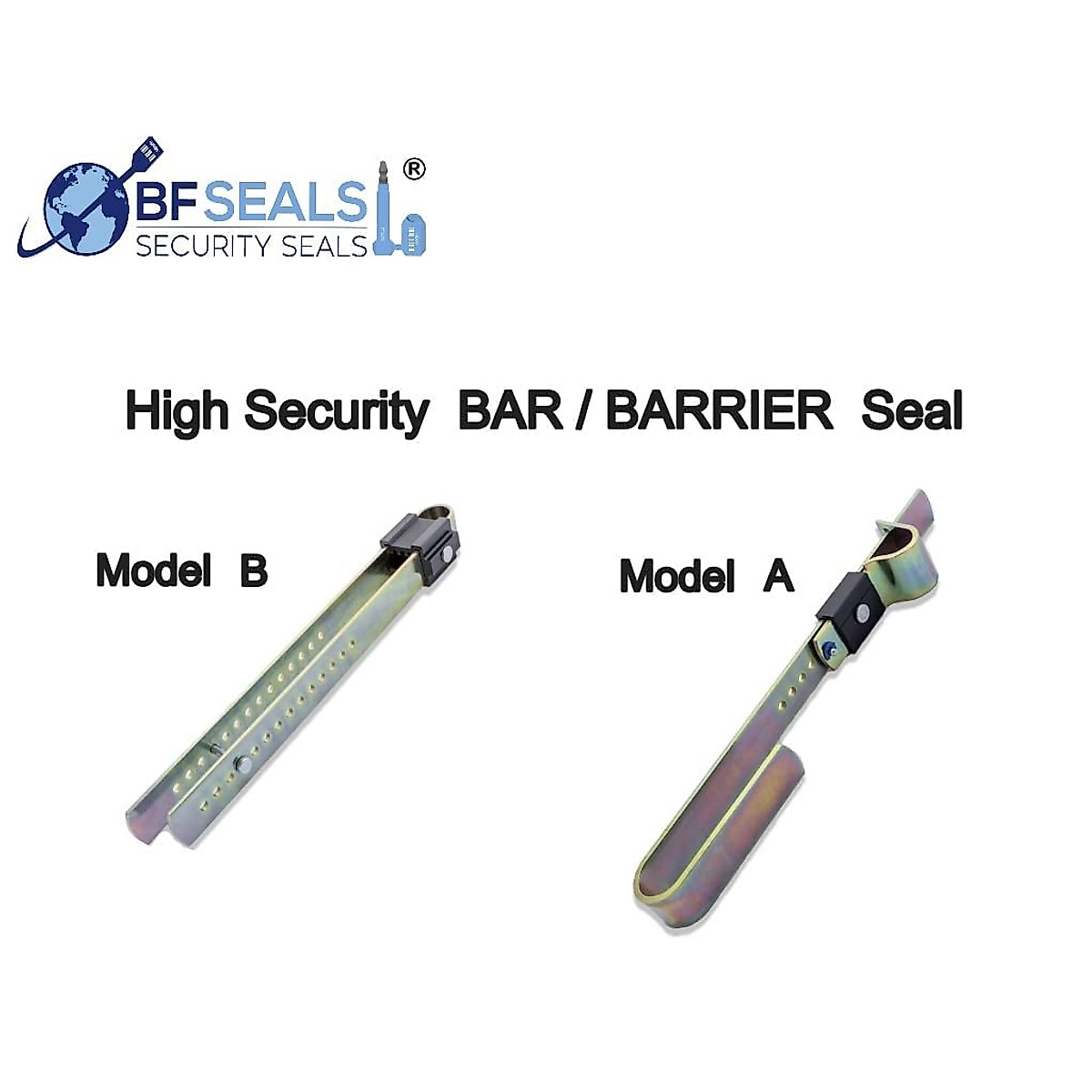 Equipment Cargo Security Shipping Containers Lock Door, Bar/Barrier, 3 pcs., Heavy Duty, with Numbered Barcode - for Semi Trailers, Trucks, Containers, Storage - Free & Quick Shipping - BFSEALS