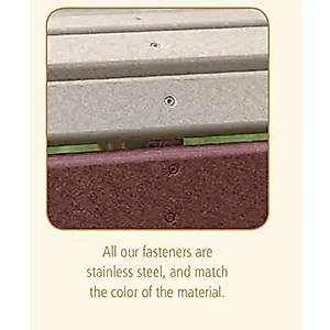 Yellow-Poly Lumber Folding Adirondack Chair with Rolled Seating Heavy Duty Everlasting Lifetime PolyTuf HDPE - Made in USA - Amish Crafted