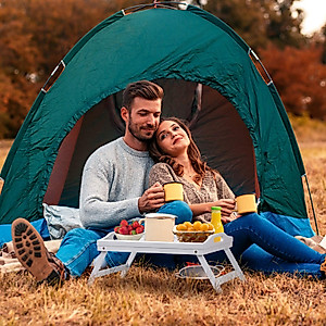 Bed Tray Folding Legs with Handles Breakfast Food Tray Table for Sofa Eating