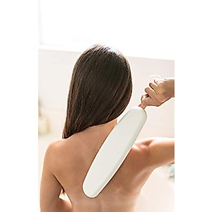 GranNaturals Lotion Applicator for your Back, Feet, and Legs - Sunscreen Applicator - Long Curved Easy Reach Body Brush for Suntan, Sunless Self-Tanning, Skin Cream, Acne, Body Wash - Elderly Aid