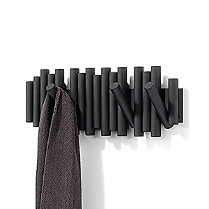 Umbra Picket Rail Hook for Entryways, W38×D4×H17cm, Black