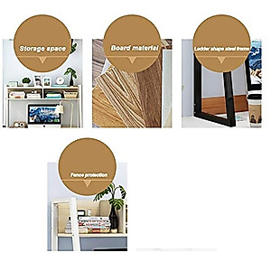 SMSJ-YJ Desktop Bookshelf 2-Tier Storage Shelf Desktop Organizer Home Space Saving Classic Desk Bookshelf Office Storage Rack Desktop Organizer (Size : L95CMW32CMH65CM)