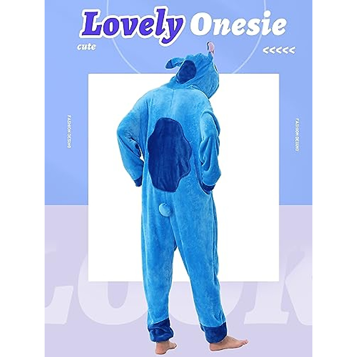 QSTYLE Adult Animal Onesie Halloween Costume,One Piece Cosplay Suit for Women and Men