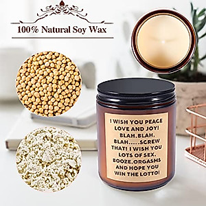 VteePck Birthday Gifts for Women, Friend Gifts for Women, Scented Soy Candles, Funny Birthday Gifts for Her Friends Wife Girlfriend, Bday Gift for Sister Coworker, Lavender Candle Gifts for Women