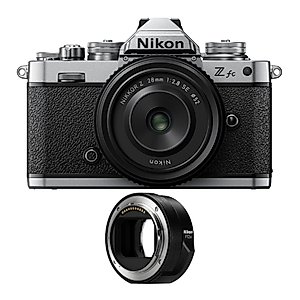 Nikon Zfc Mirrorless Camera with 28mm Lens Bundle with FTZ II Mount Adapter (2 Items)
