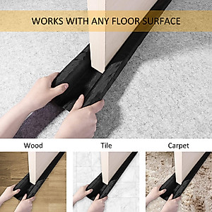 SWISSELITE 36 Inch Door Draft Blocker,Under Door Draft Stopper for Bottom of Doors,Sound Proof Reduce Noise Stopper