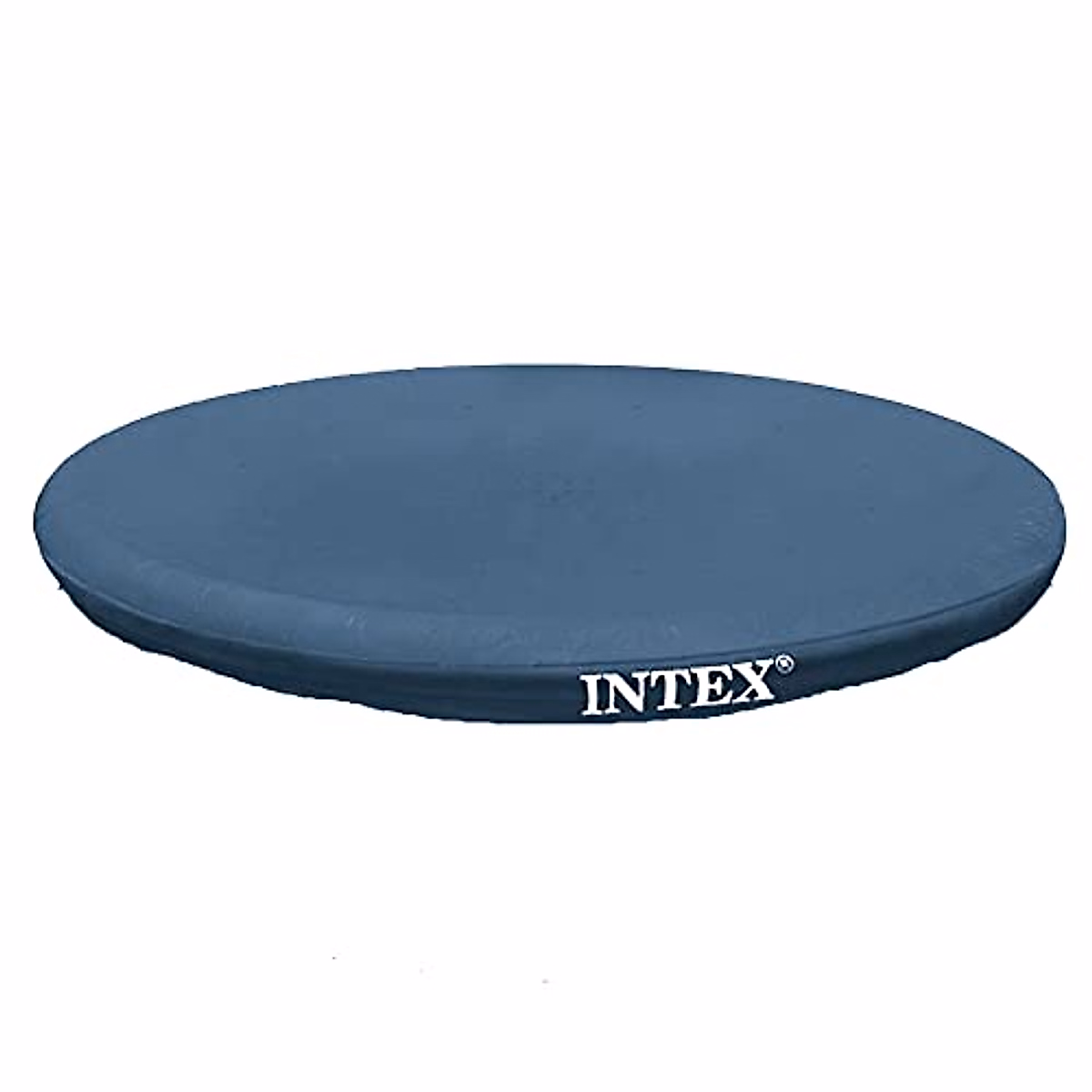 Intex Swim Center Round Inflatable Outdoor Above Ground Swimming Pool with Built-in Relaxing Lounge Bench and Protective Pool Cover
