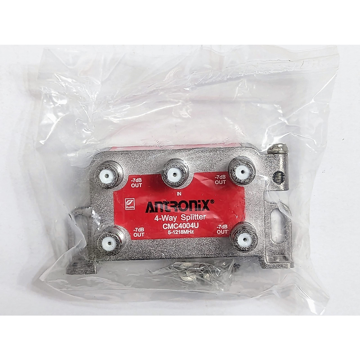 Antronix CMC4004U 4-Way Vertical Splitter, 1.218 GHz High Performance for Coax Cable TV & Internet Optimized MoCA 2.0 Performance (1)