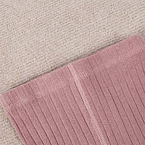 Toddler Baby Basic Ribbed Sweater Leggings Infant Kids Footless Tights Little Girls Dress Bottom Top Pants(5 Pieces, 3-5 Years)