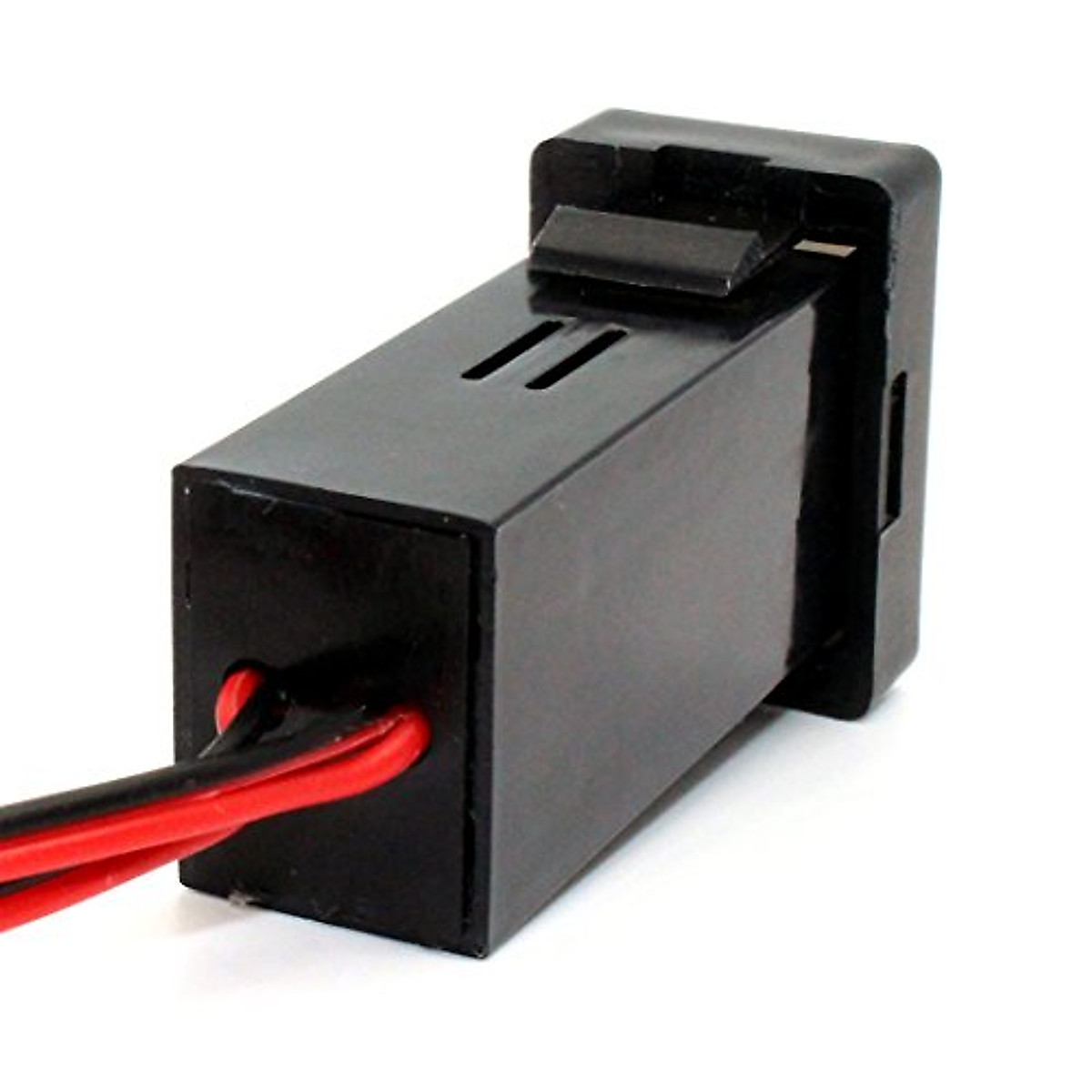 Cllena Car 12V 24V to 5V 3.1A Dual USB Ports Dashboard Mount Charger Blue Light for Toyota (2.1/1.2A-2)