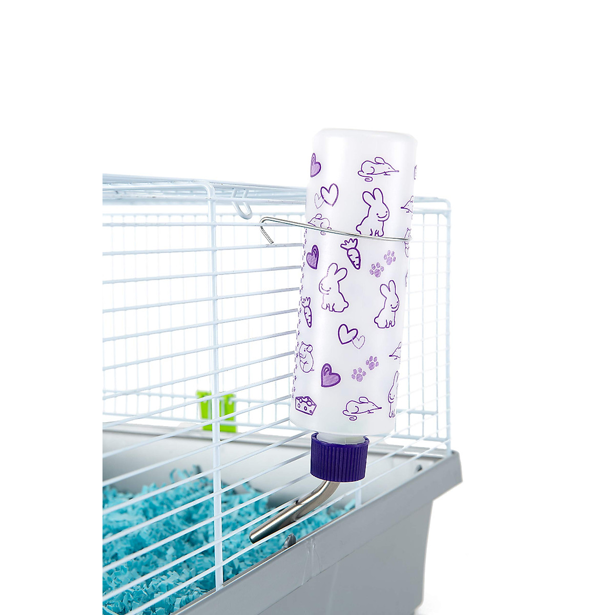 Lixit Original Super Seal Water Bottle for Rabbits, Cats, Ferrets, Hamsters, Guinea Pigs, Gerbils and Other Small Animals. (8 Ounce (Pack of 1), Frosted)